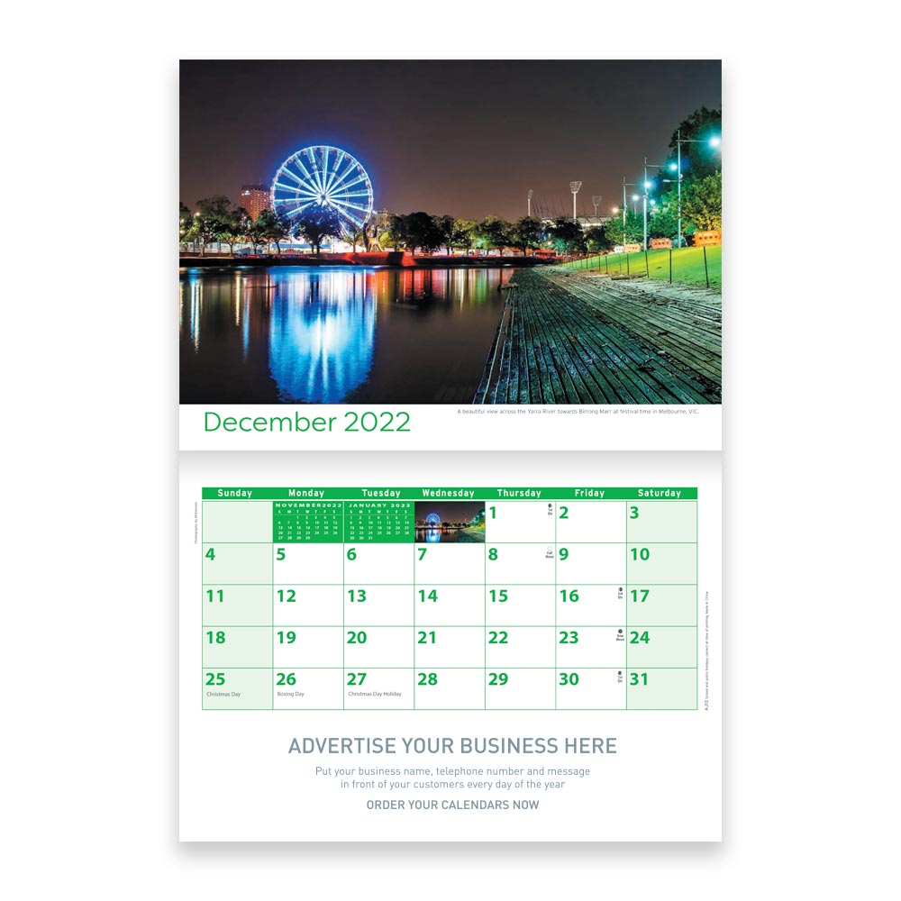 Australian Nightscapes Wall Calendar - Southern Cross Calendars