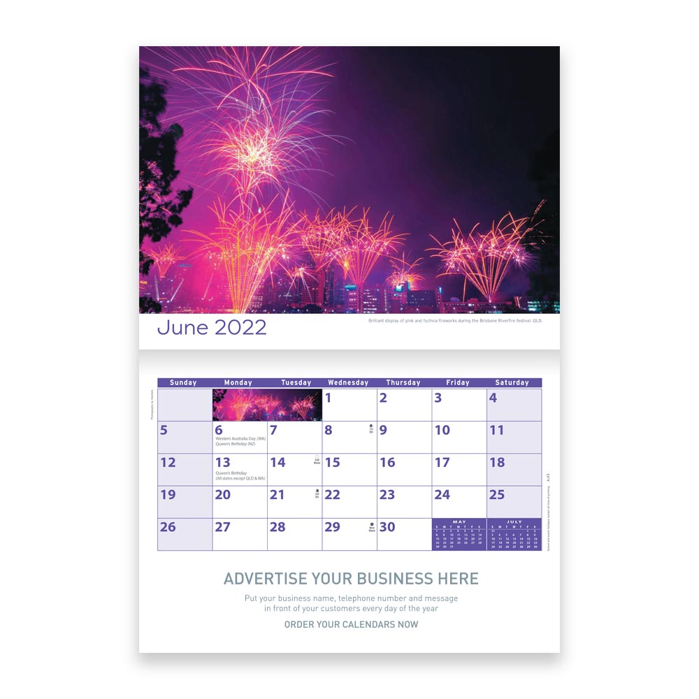 Australian Nightscapes Wall Calendar - Southern Cross Calendars