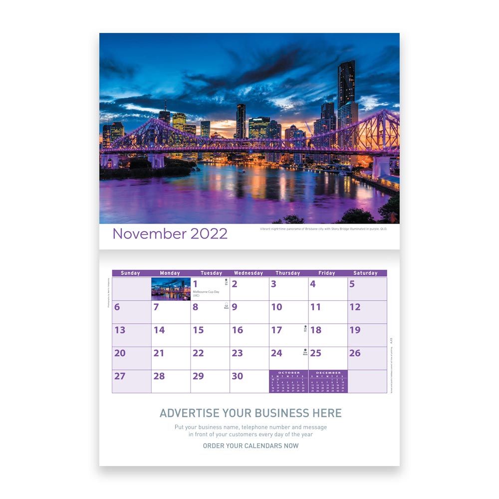 Australian Nightscapes Wall Calendar - Southern Cross Calendars