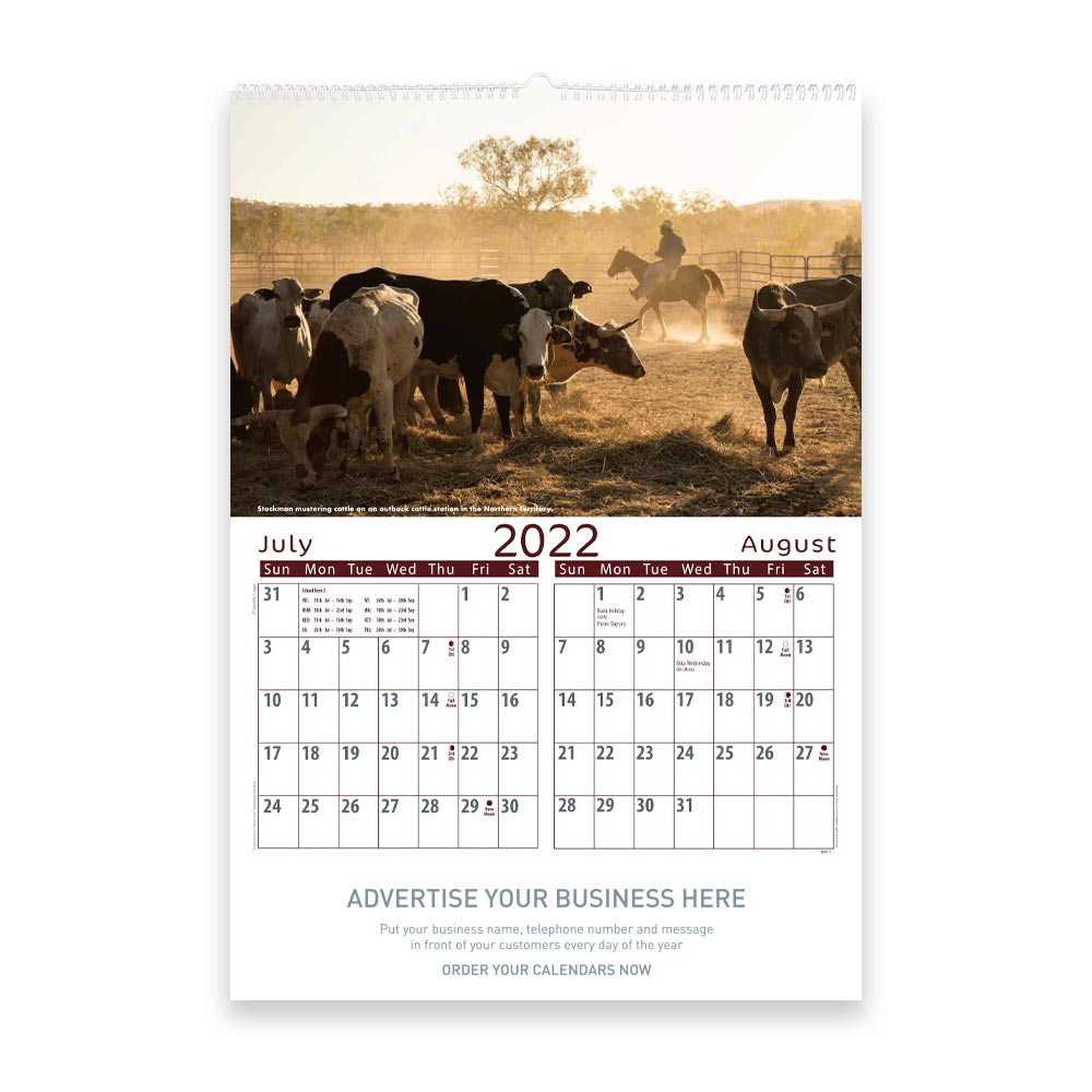 Rugged Australia Wall Calendar - Southern Cross Calendars