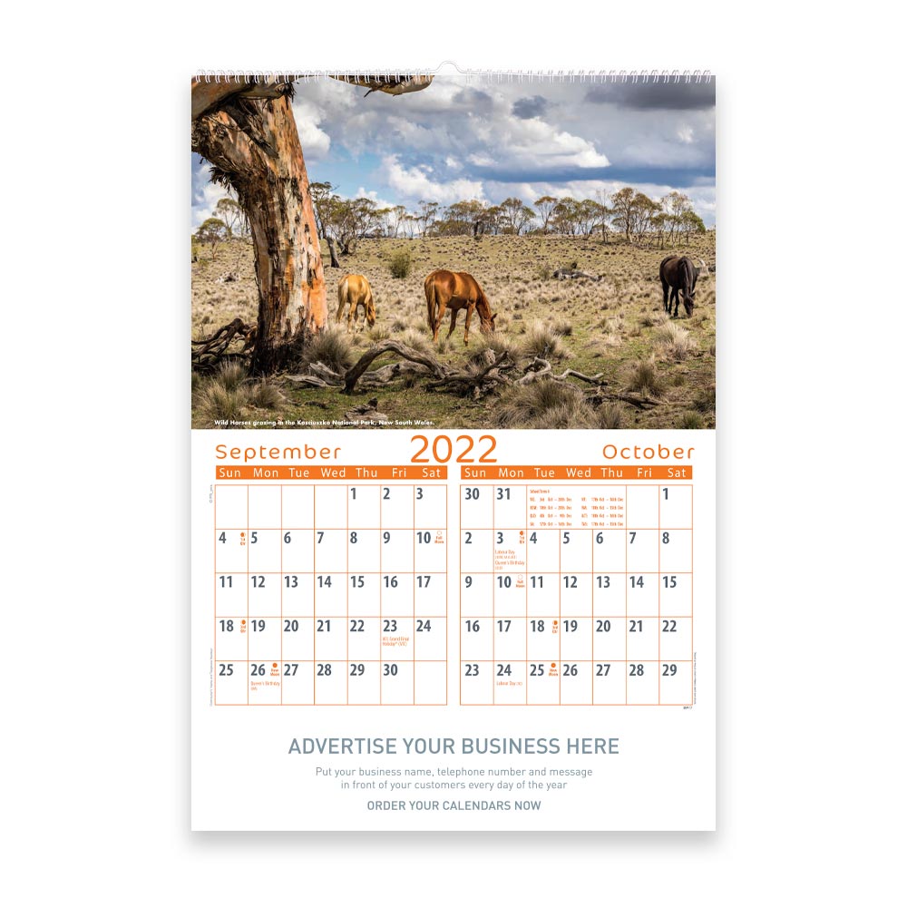Rugged Australia Wall Calendar - Southern Cross Calendars