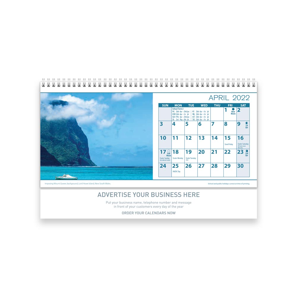 Australian Scenic Desk Top Calendar - Southern Cross Calendars