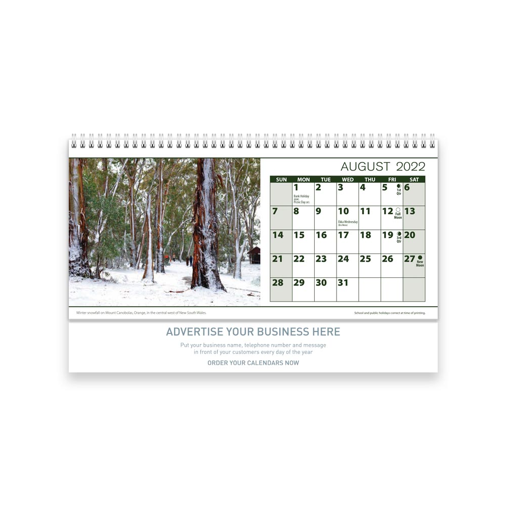 Australian Scenic Desk Top Calendar - Southern Cross Calendars