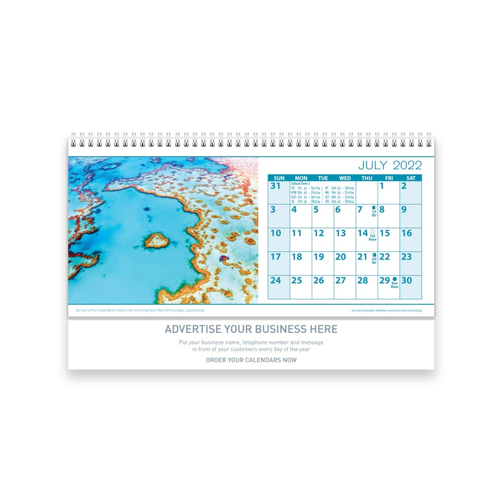 Australian Scenic Desk Top Calendar - Southern Cross Calendars