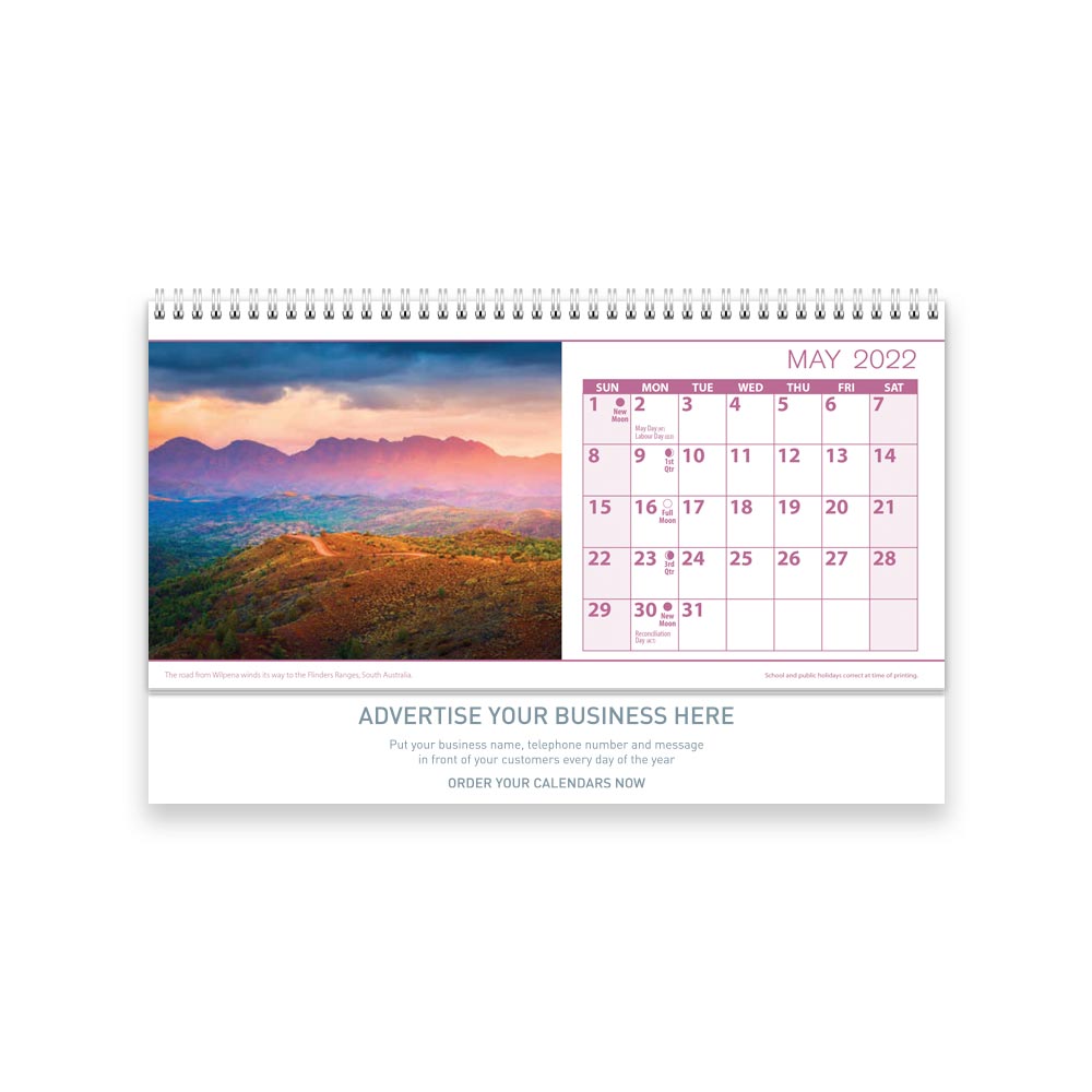 Australian Scenic Desk Top Calendar - Southern Cross Calendars