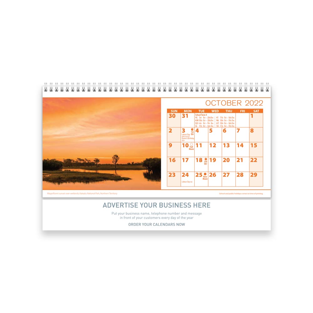 Australian Scenic Desk Top Calendar - Southern Cross Calendars