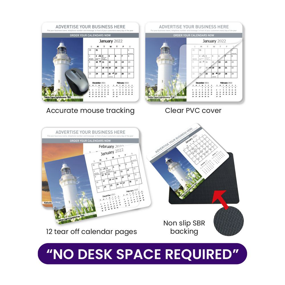 Calendar Mousepad - Southern Cross Calendars